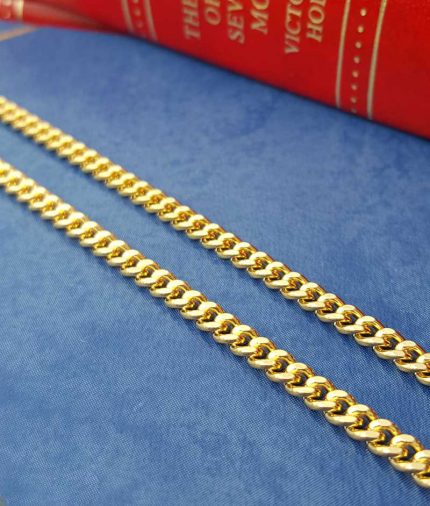 Heavy & Solid 9ct Yellow Gold Close Curb Chain, Men's Ladies Women's