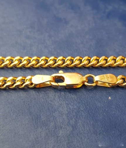 Heavy & Solid 9ct Yellow Gold Close Curb Chain, Men's Ladies Women's