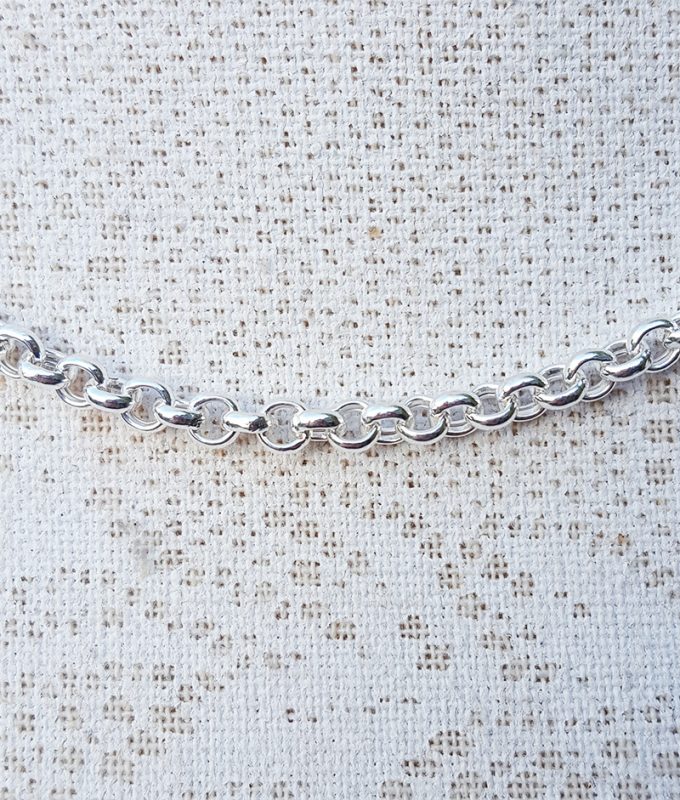 Men's Sterling Silver 4mm Belcher Chain Necklace 20" 22" 24"
