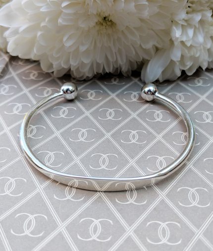 Solid silver torque bangle ladies store